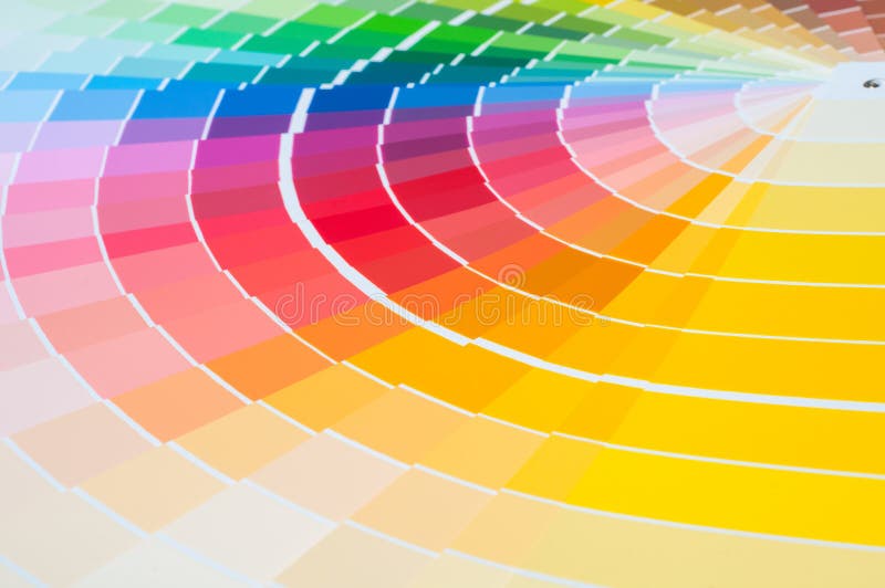 Color Palette, Color Guide, Paint Samples, Color Catalog Stock Photo ...