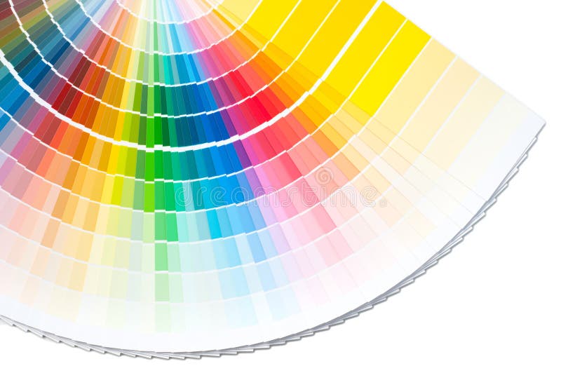 Color Palette, Color Guide, Paint Samples, Color Catalog Stock Image ...