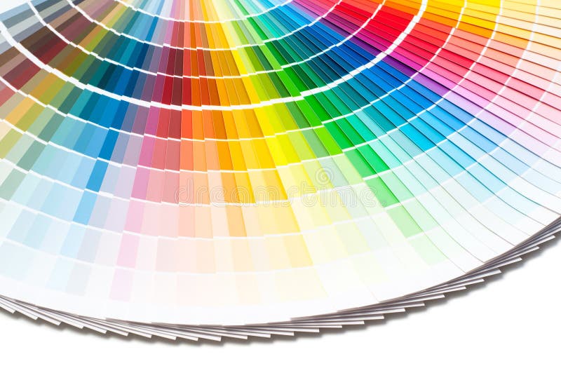 Color Palette, Color Guide, Paint Samples, Color Catalog Stock Photo ...