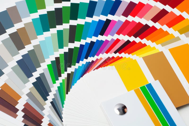 Color Palette, Color Guide, Paint Samples, Color Catalog Stock Image ...