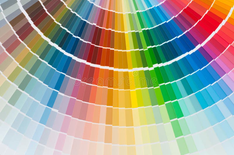 Color Palette, Color Guide, Paint Samples, Color Catalog Stock Photo ...