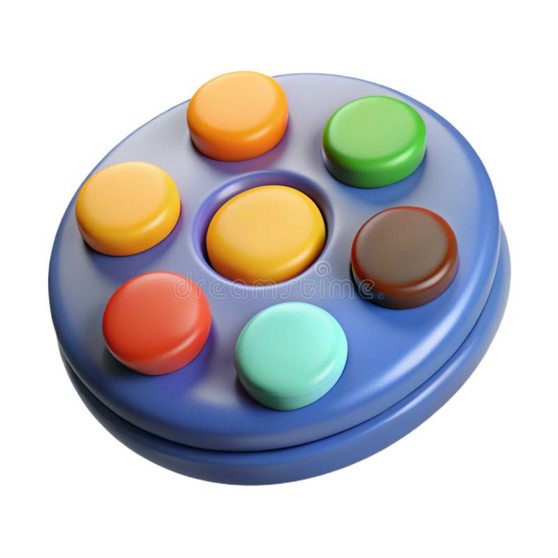 Color Palette 3D Icon for Art and Design Creativity in High-Quality ...