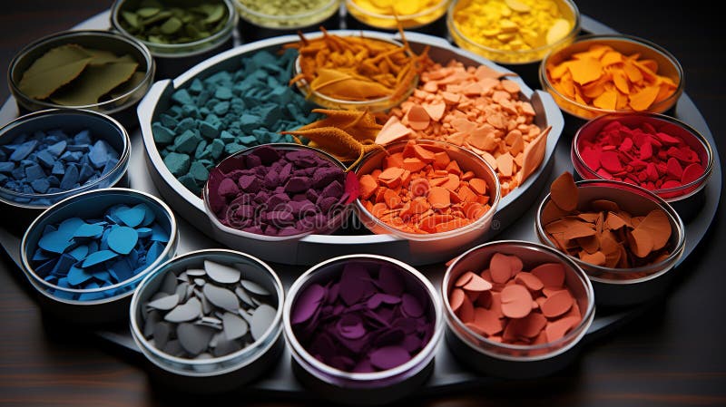 Color Palette Design 3d Abstract Art Design Background Stock ...