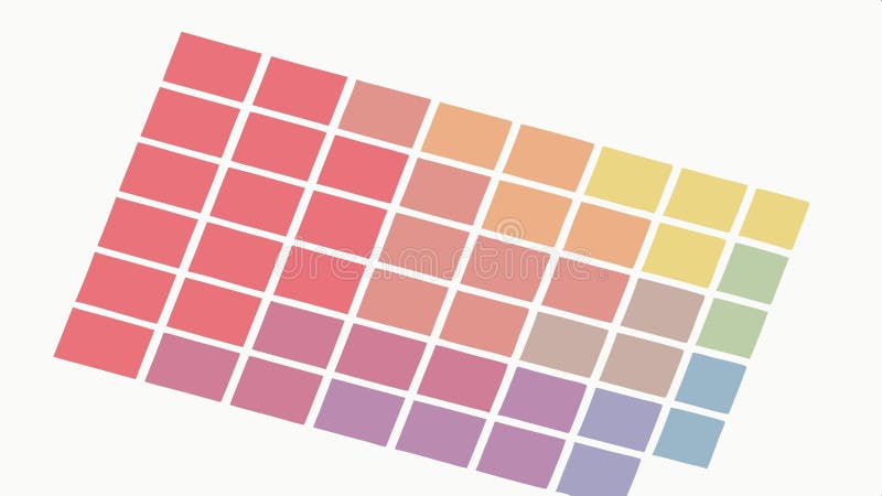 Color Palette Grid, Gradient Shades and Artistic Design. Vector Design ...