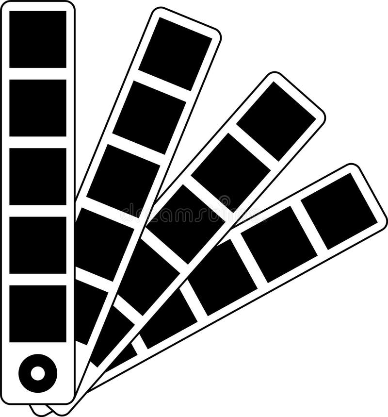 Color Palette Guide Icon on White Background. Color Palette Sign. Chart ...