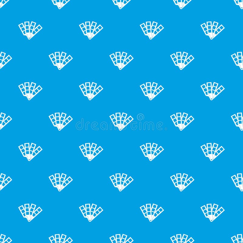 Color Palette Guide Pattern Seamless Blue Stock Vector - Illustration ...