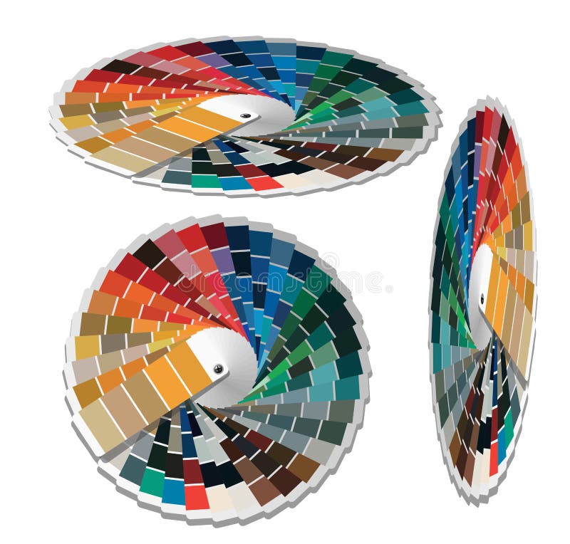 Color Palette Guide for Printing Industry. Stock Vector - Illustration ...