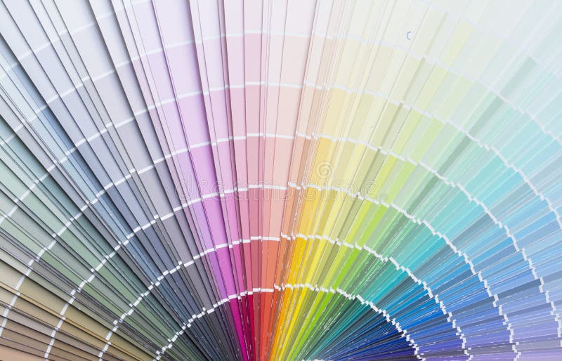 Color Palette Guide or Color Samples Stock Photo - Image of spectrum ...