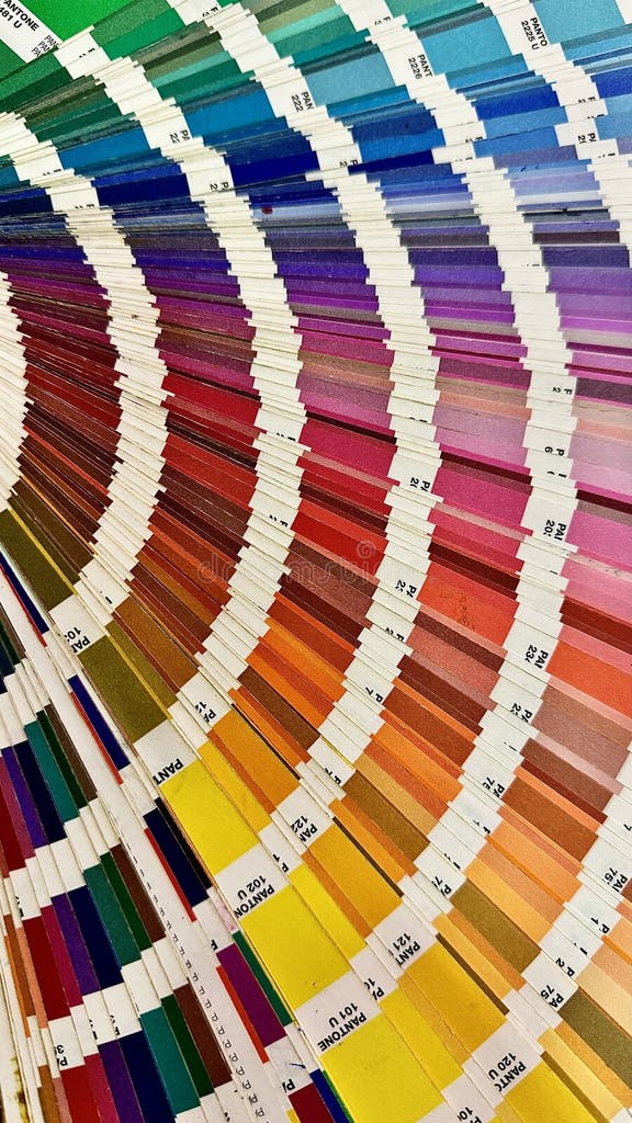 A Color Palette Guide, Color Samples Stock Photo - Image of designer ...