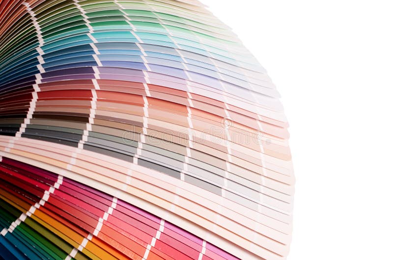 The Color Palette Isolated on White Stock Photo - Image of background ...