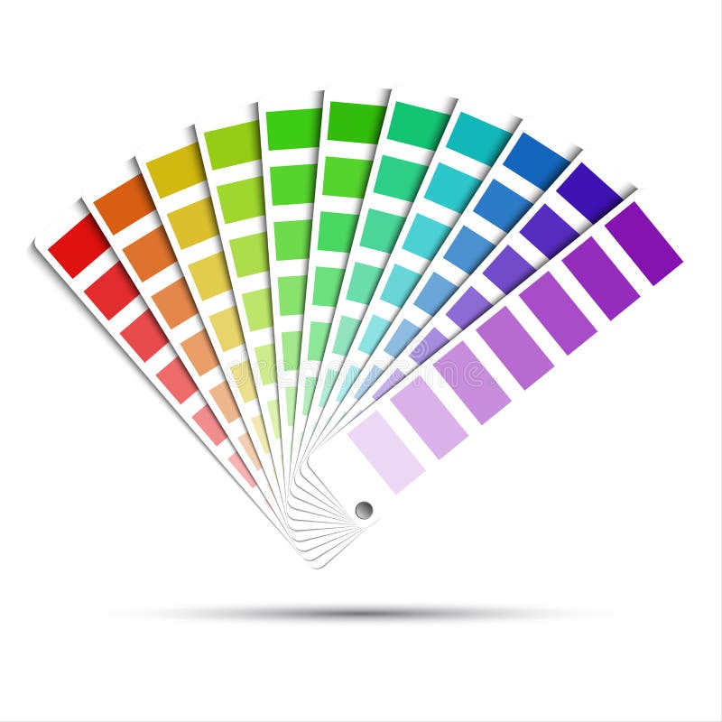 Color Palette Isolated on White Background Stock Vector - Illustration ...