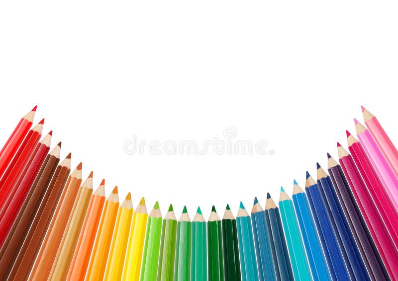 Color Palette Made of Colorful Pencils Stock Image - Image of space ...