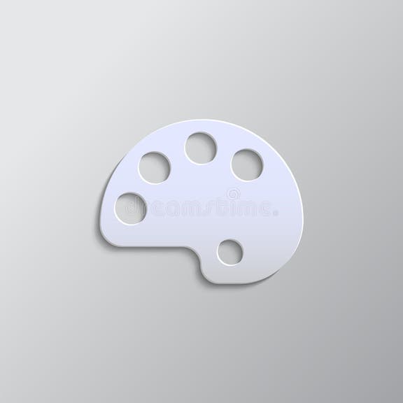 Color Palette Paper Style, Vector Icon. Grey Color Vector Background ...