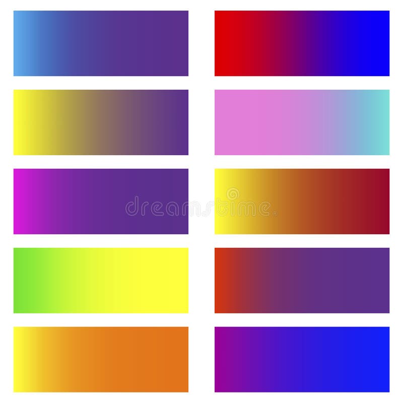 Color Palette Rectangles in Flat Style. Flat Design Vector. Seamless ...