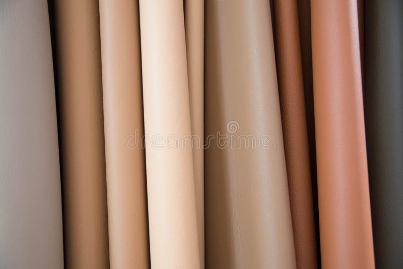 Color Palette Sample of Leather Material. Stock Photo - Image of ...