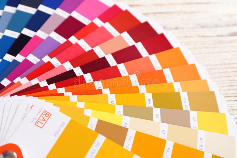 Color Palette Samples, Closeup Editorial Photography - Illustration of ...