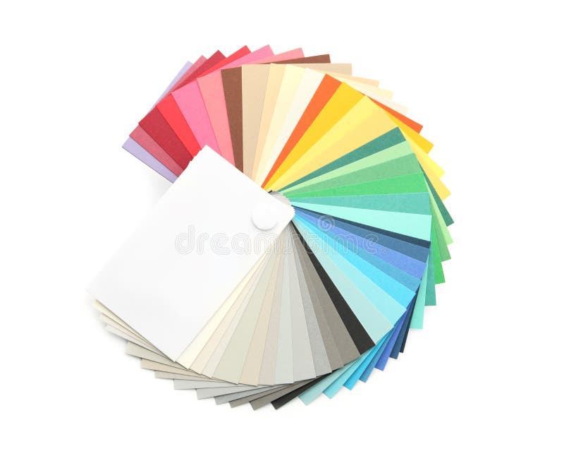 Color Palette Samples Isolated on White Stock Image - Image of colour ...