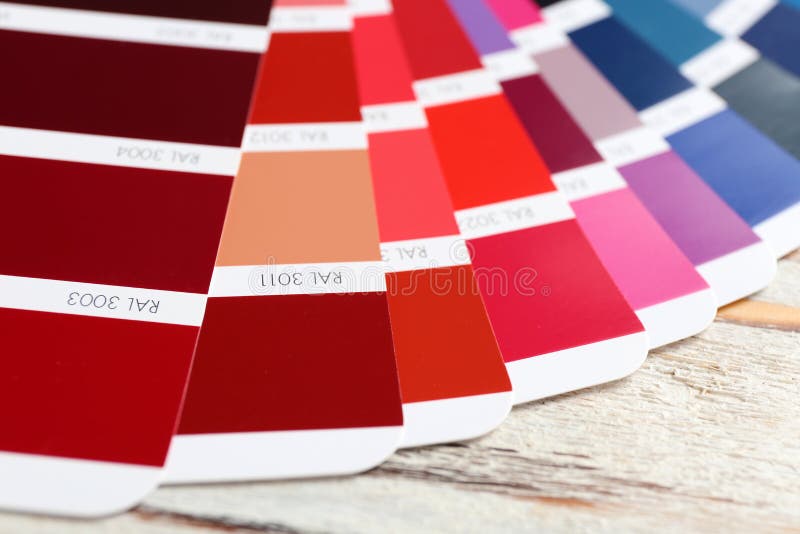 Color Palette Samples on Table Editorial Photography - Image of color ...