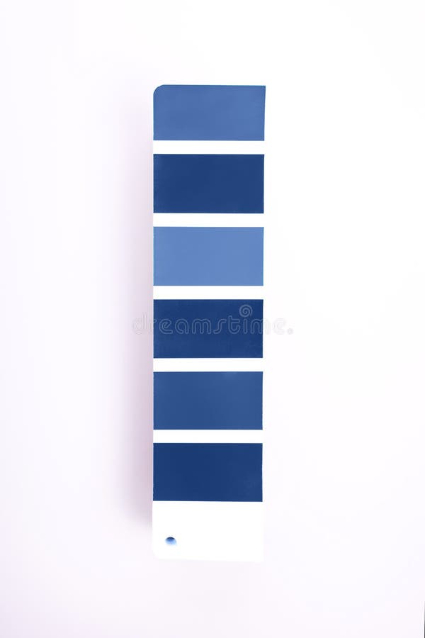 Color Palette Samples on White Background Classic Blue Color of Year ...
