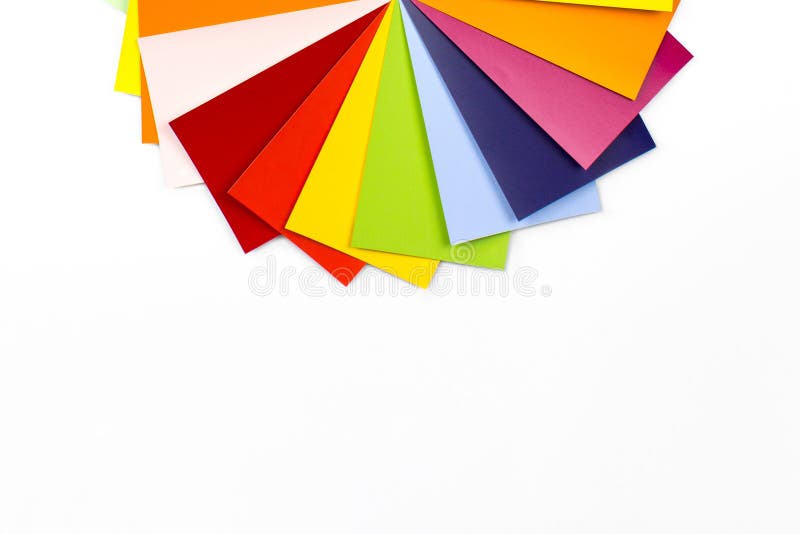 Color Palette Guide. Paint Selection Catalog, Close-up Stock Photo ...