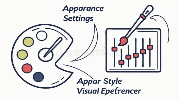 Color Palette and Settings, Design Tools and Customization Vector Design Generative AI Stock ...