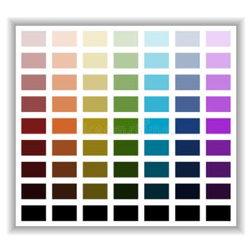 Pantone Color Chart Vector Stock Illustrations – 849 Pantone Color ...