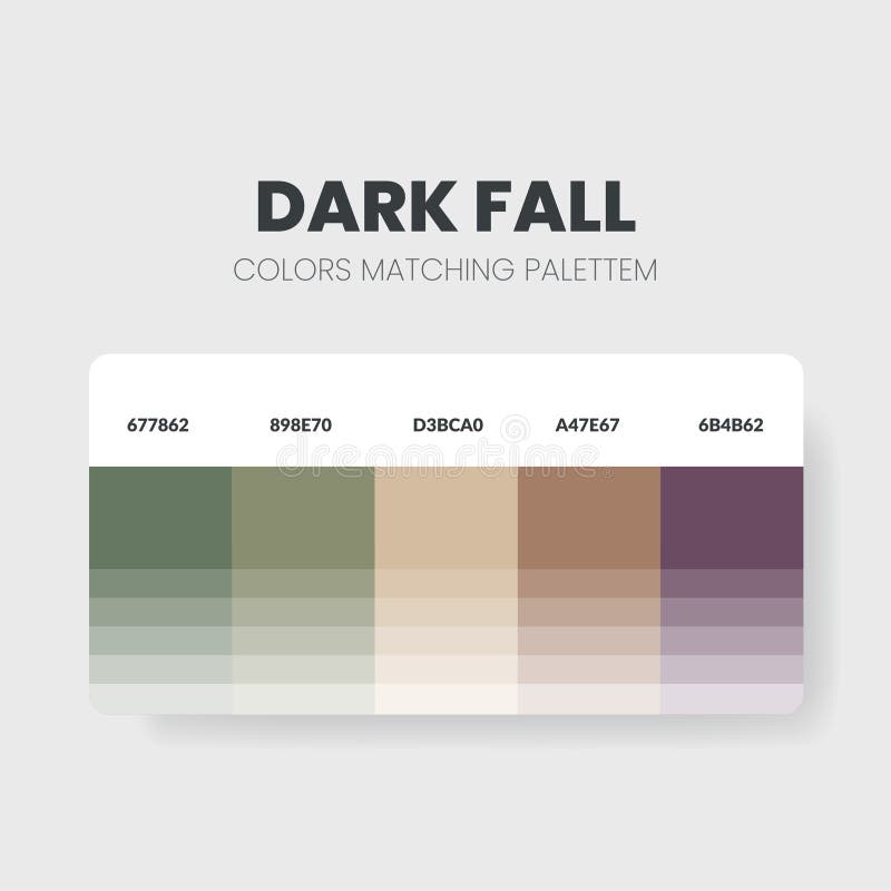 Dark Fall Color Palette or Color Schemes are Trends Combinations and ...