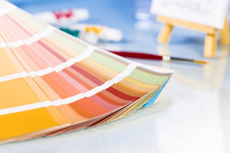 Color Palette in Studio Background Stock Photo - Image of colorful ...