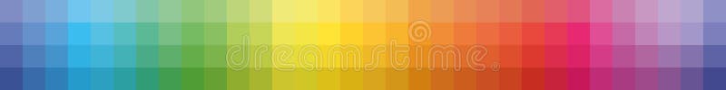 Color Palette Swatch - Wide Stripe Stock Illustration - Illustration of ...