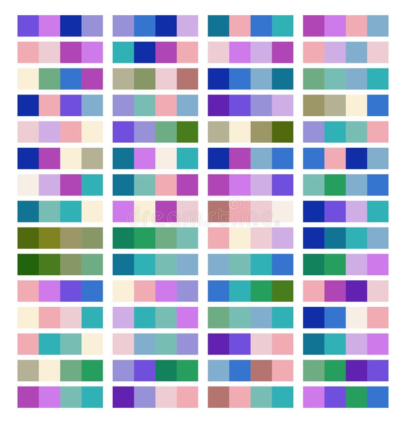 Color Palette Swatches for Design Stock Vector - Illustration of ...