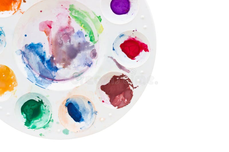 The color palette used. stock photo. Image of pallette - 28247890