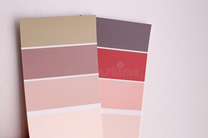 Color Palette with Various Samples. Light Background. Paint Selection ...