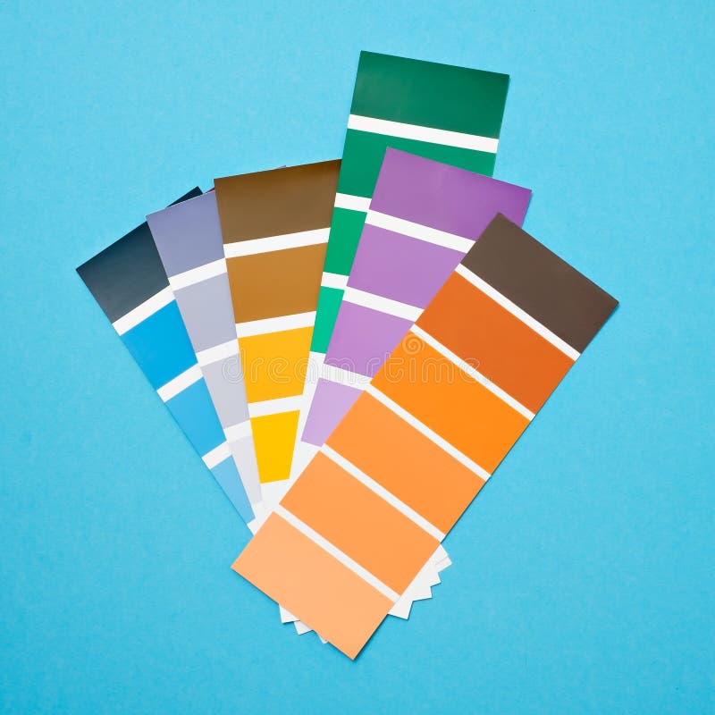 Selection of Paint Sample Swatches Stock Image - Image of colour ...