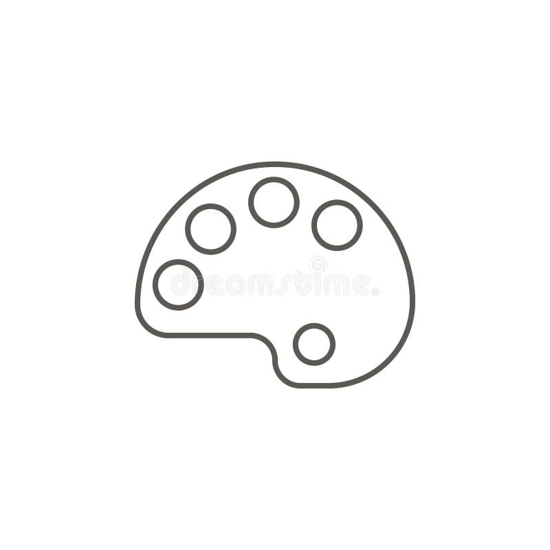 Color Palette Vector Icon. Simple Element Illustration from Map and ...