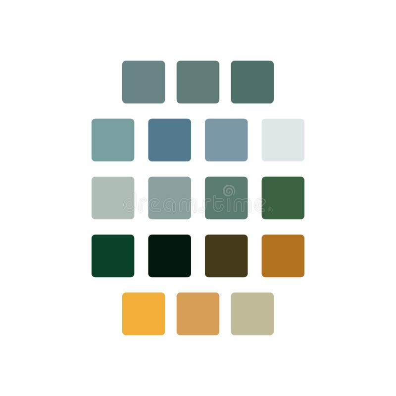 Color Palette Vector Illustration Stock Illustration - Illustration of ...