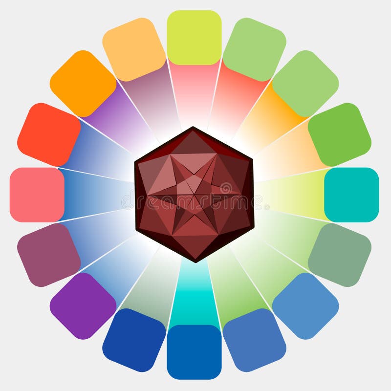 Color palette stock vector. Illustration of crystal, house - 46621877