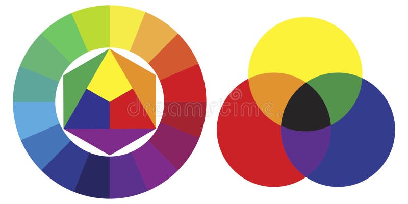 Color Palette on White Background. Graphic Color Background. Circle ...