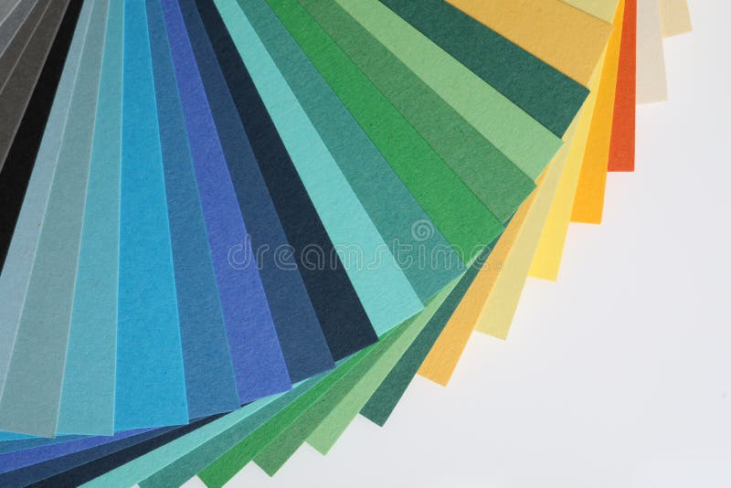 Color Palette on White Background, Top View Stock Photo - Image of ...