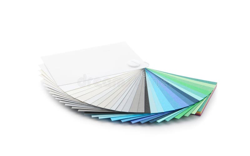 Color Palette on White. Professional Samples Stock Image - Image of ...