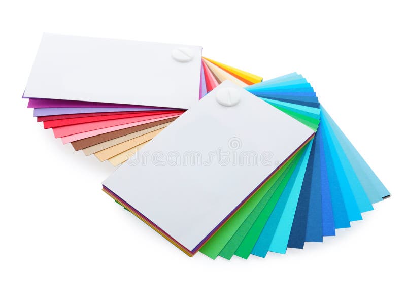 Color Palettes on White. Professional Samples Stock Photo - Image of ...
