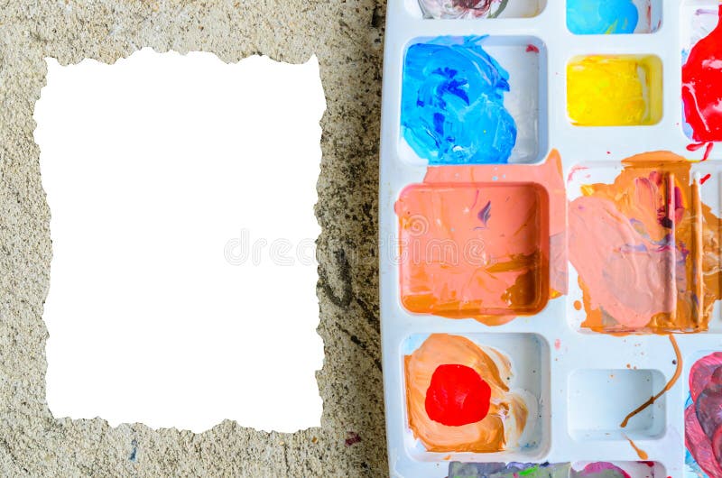 Color pallet stock photo. Image of primary, watercolor - 63385680