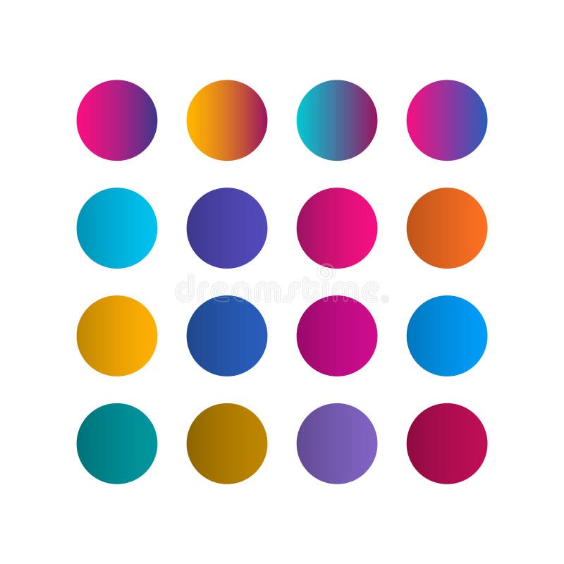 Gradient Pallet Full Color Vector Template Design Illustration Stock ...