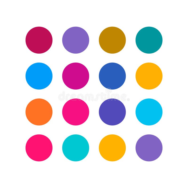 Color Pallet Gradient Vector Template Design Illustration Stock Vector ...