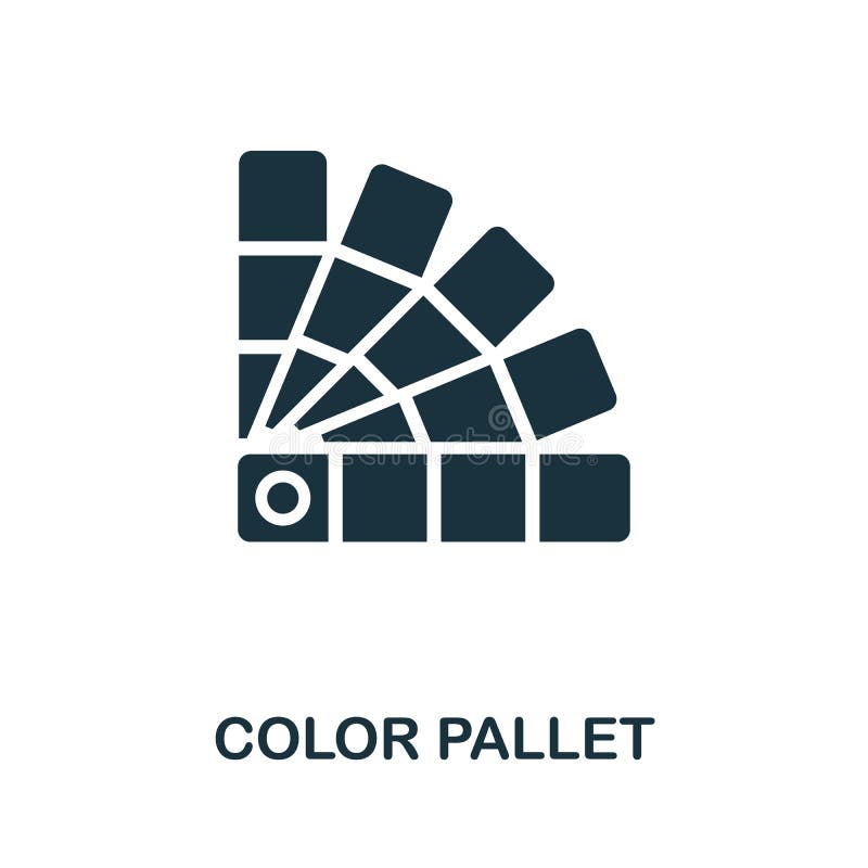 Pallet Icon. Monochrome Style Design from Logistics Delivery Icon ...