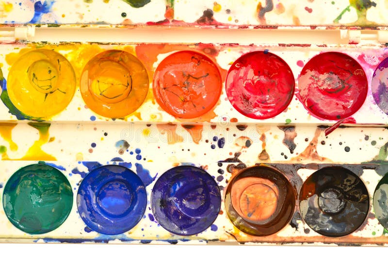 Color pallete stock image. Image of learning, design - 27087453