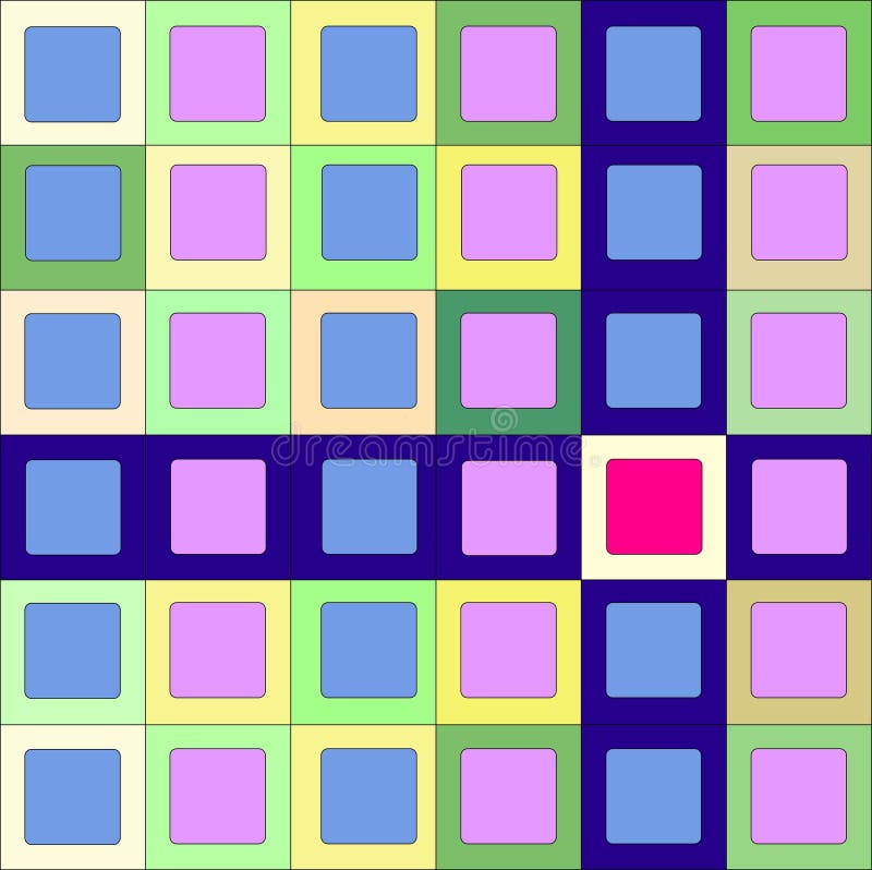 Color Panel of sqaures stock vector. Illustration of geometric - 198297853