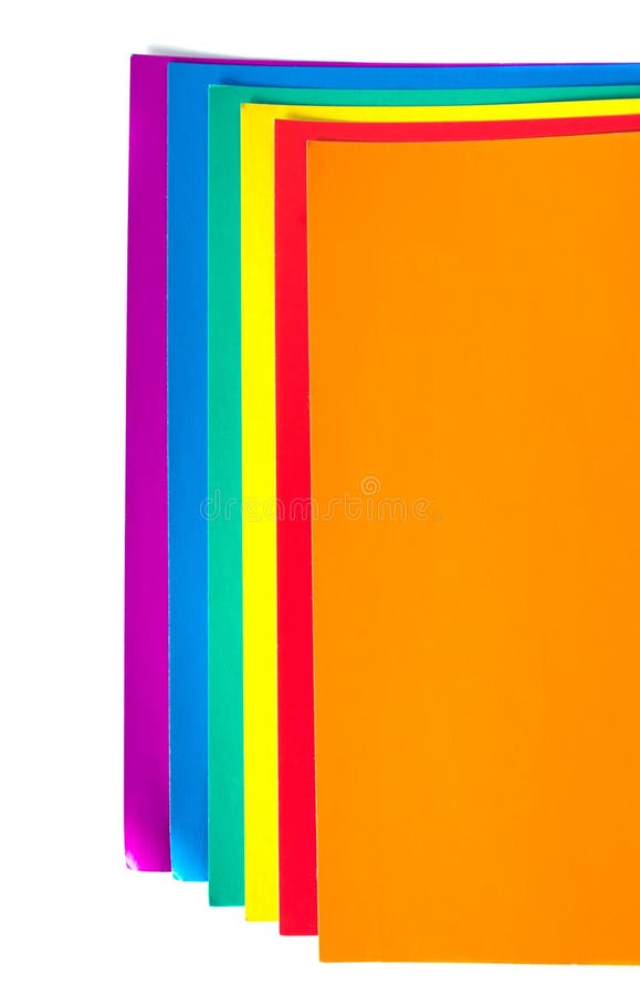 Color paper stock image. Image of lines, creased, post - 19947575