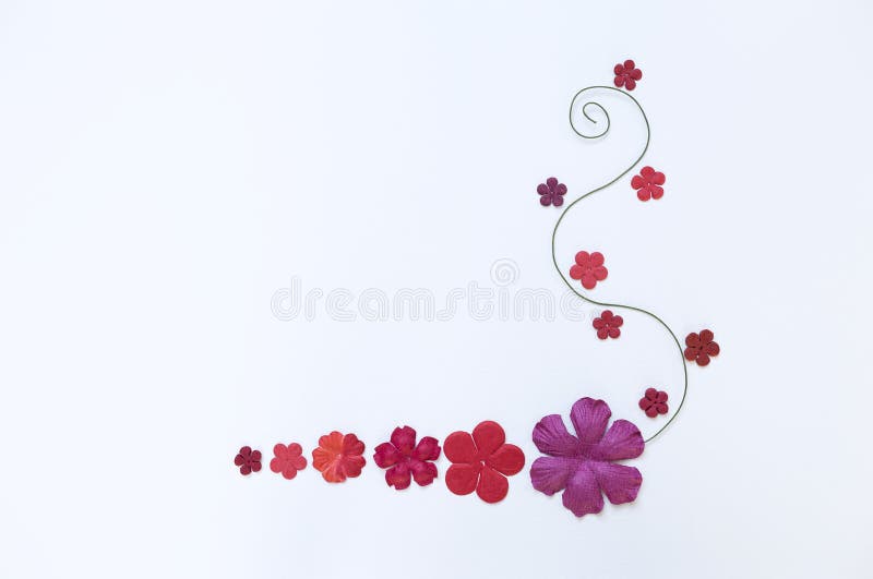 White Textured Cardstock Flower