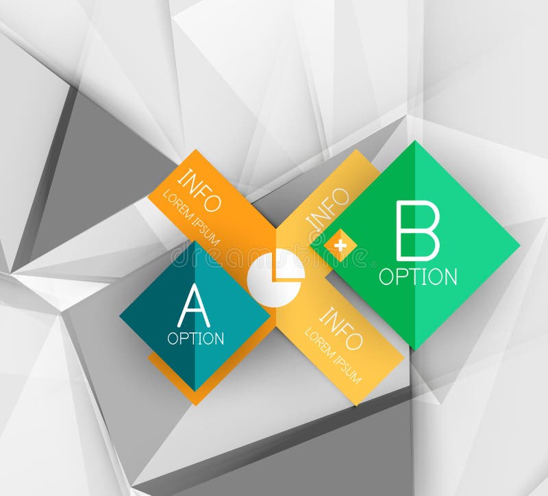 Color paper infographics stock vector. Illustration of clean - 49943004