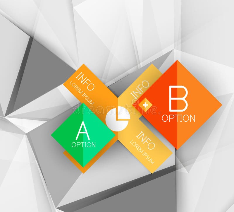 Color paper infographics stock vector. Illustration of background ...